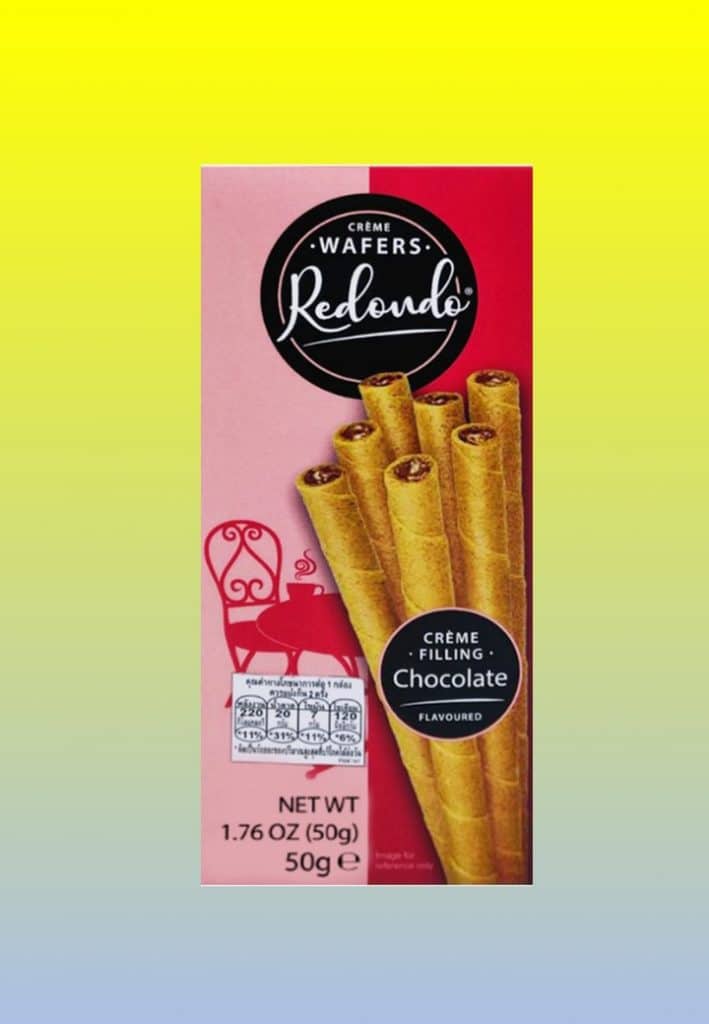 REDONDO Chocolate Luxury Cream Wafers - 50g - Fortwell Ltd